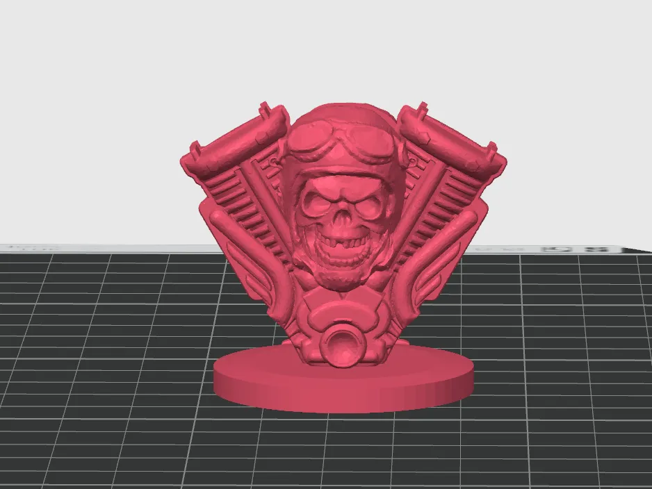 Skull Motor image Mount by EosViperTV - MakerWorld