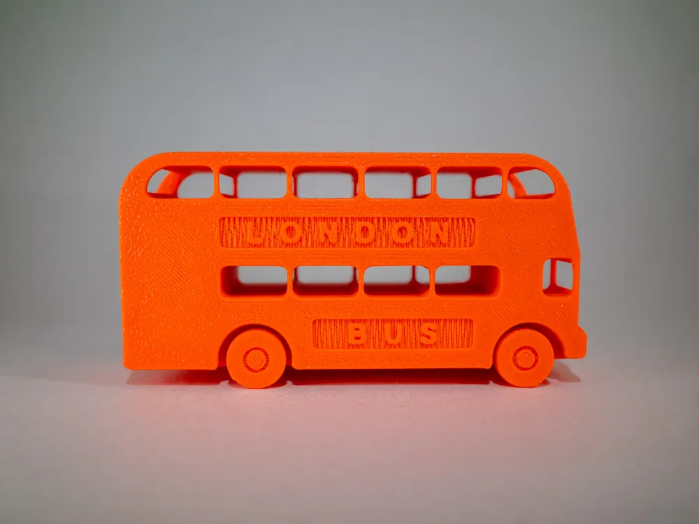 Double decker BUS Model Toy Kids - One piece print - Free 3D Print ...