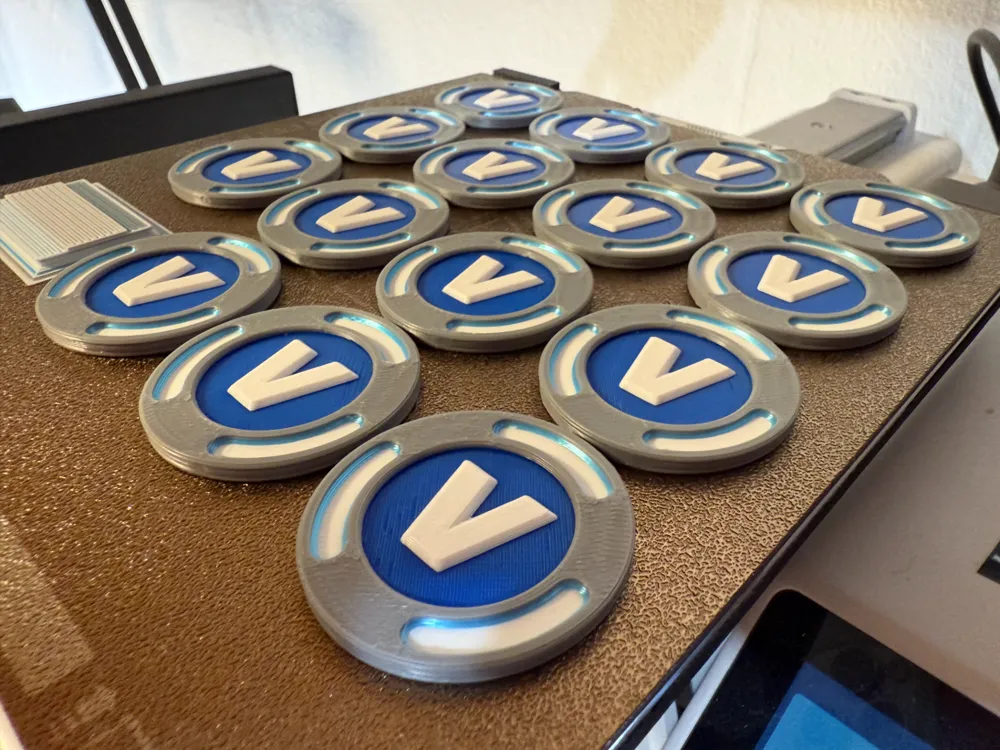 Fortnite V-Bucks - Double Sided Multi Color by wphilipsen MakerWorld ...