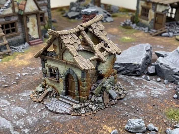 Small ruined cottage - DND terrain by everythingDND MakerWorld ...