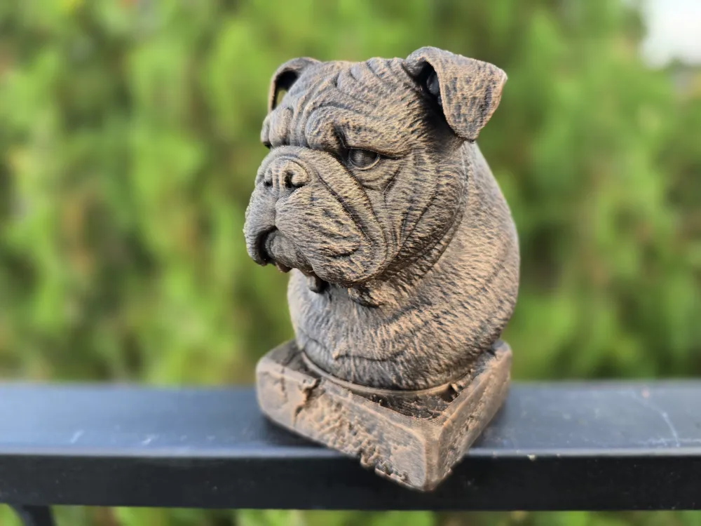 Old English Bulldog Bust – Dog Collector Statue by Messy_Panda ...