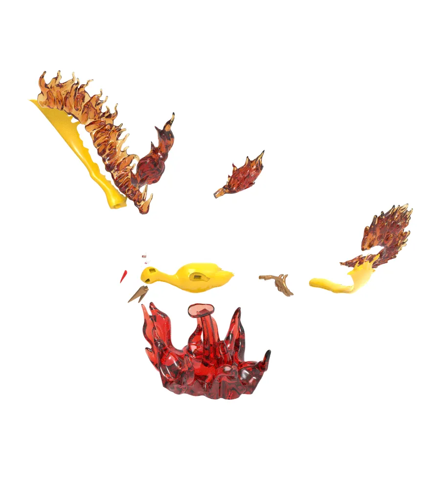 Pokémon Moltres (Multi-Color Assembly) by 手残的Leo - MakerWorld