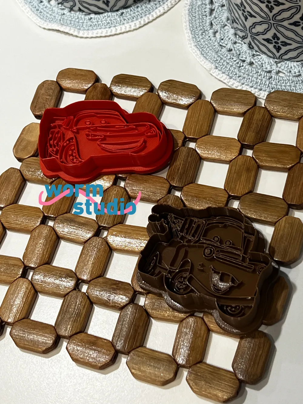 Pixar Cars Lightning Mcqueen, Mater cookie cutters - Free 3D Print ...