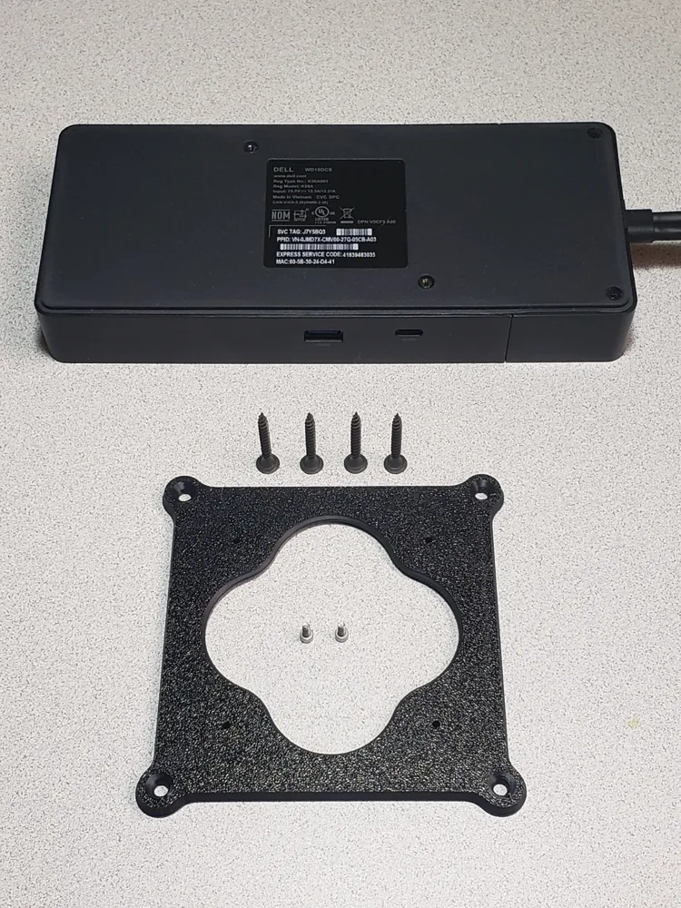 Dell Performance Dock Wall Mount (WD19, WD22) - Free 3D Print Model ...