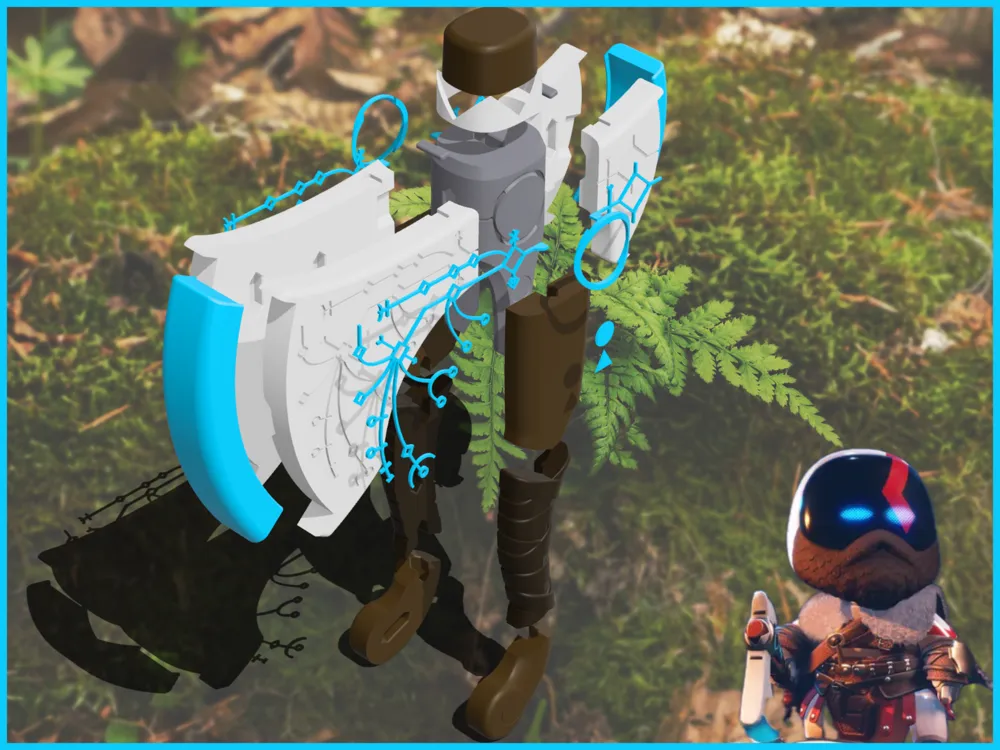 Astro Bot Leviathan Axe (God of War) - Free 3D Print Model - MakerWorld