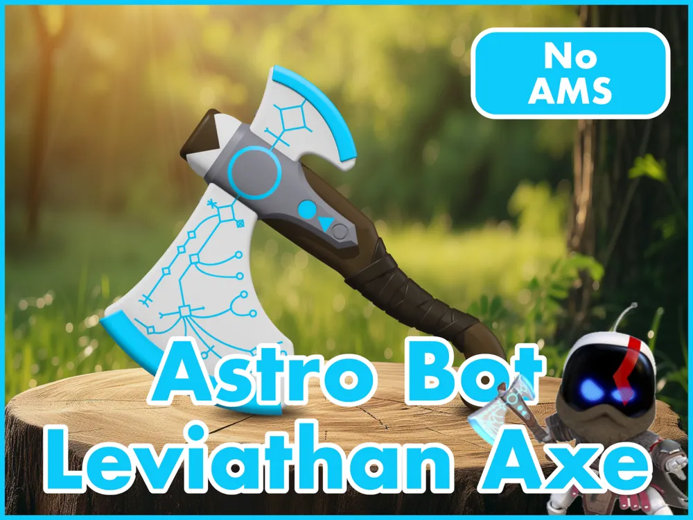 Astro Bot Leviathan Axe (God of War) by ChadMikeInnis - MakerWorld