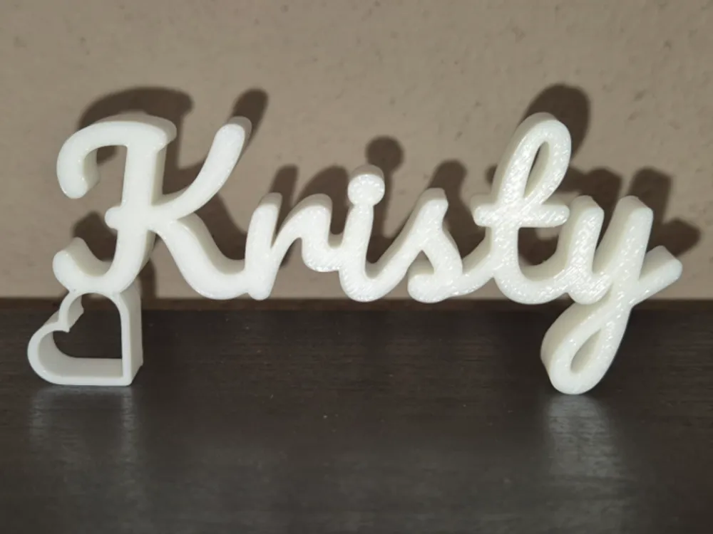 Kristy Name Sign Display Decor by GabTMakerWorld: Download Free 3D Models