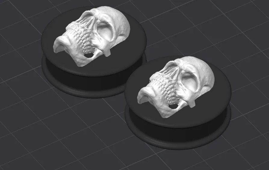 Ear Gauges Skull 8 30mm Multiple Plates Free 3d Print Model Makerworld