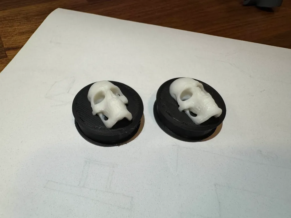 Ear Gauges Skull 8-30mm Multiple Plates by Hertz Designs MakerWorld ...