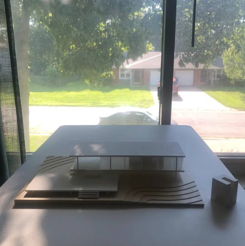 Farnsworth House Scale Model, NO GLUE NECESSARY by ProtoHype Concepts ...