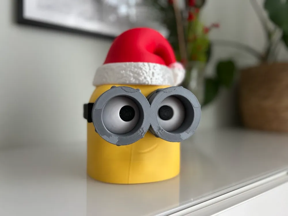 Minion Cookie and Candy Jar Christmas Hat by 3DSlash - MakerWorld
