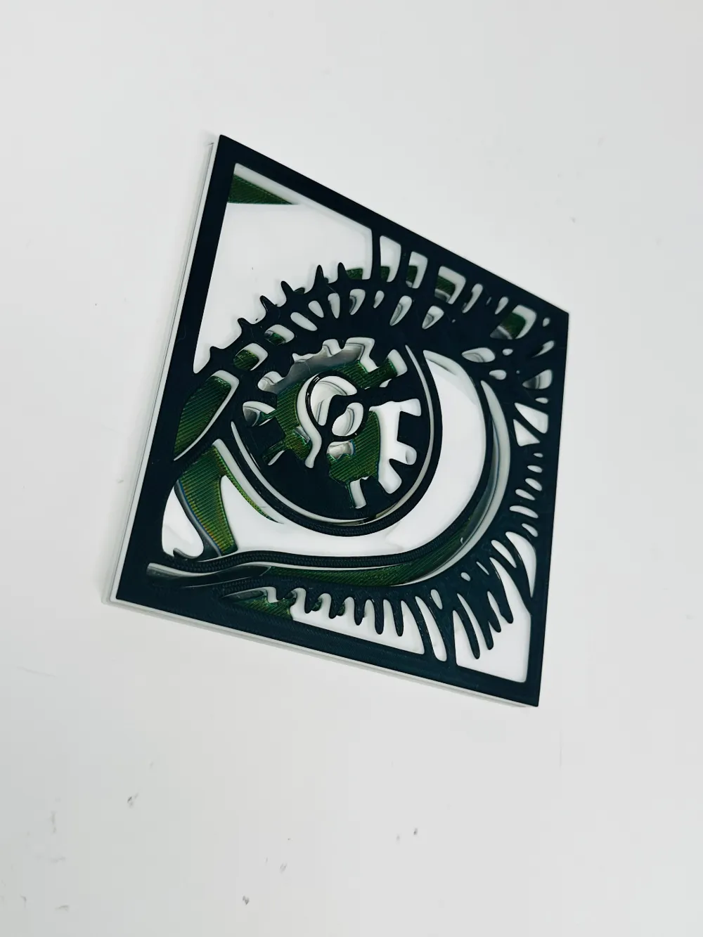 Eyeball clock mandala 3D Layer Art - Free 3D Print Model - MakerWorld