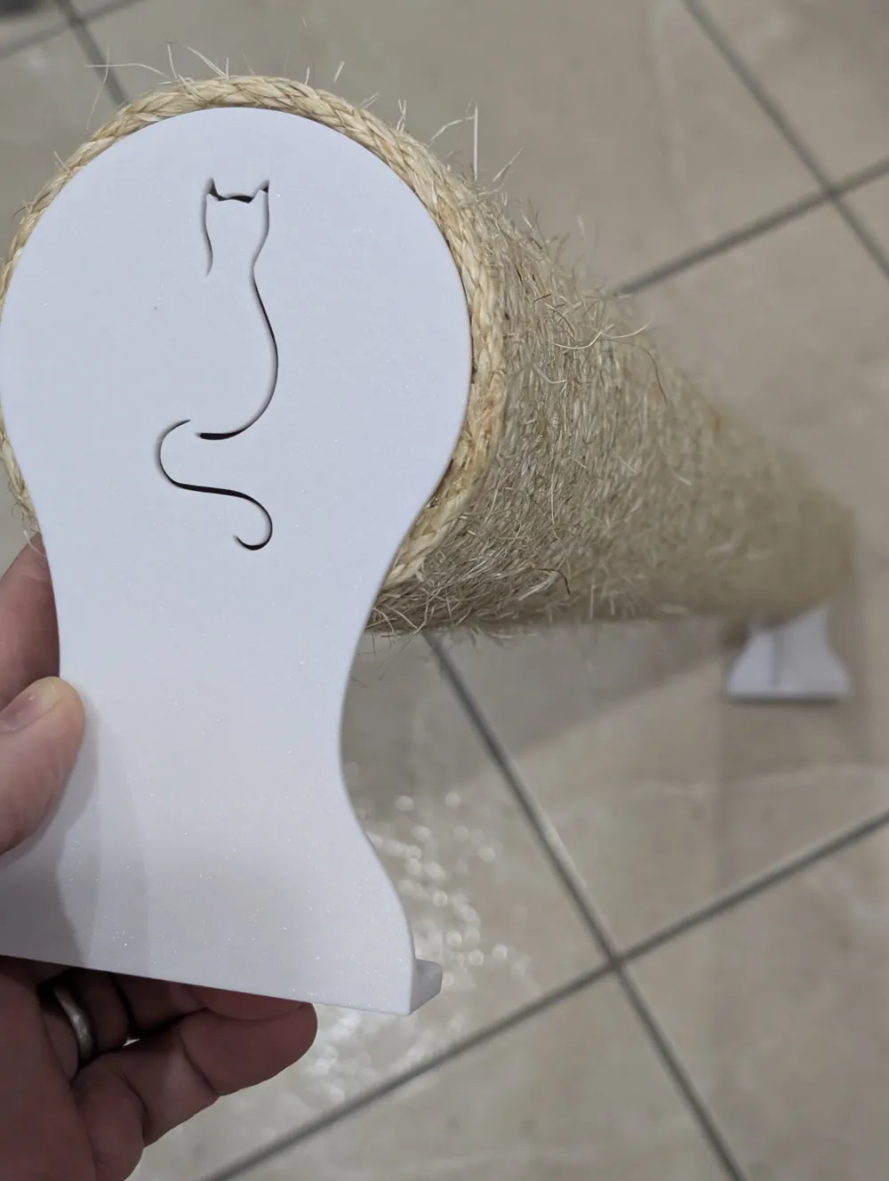 Cat Scratch Pole Wall Mount - Free 3D Print Model - MakerWorld