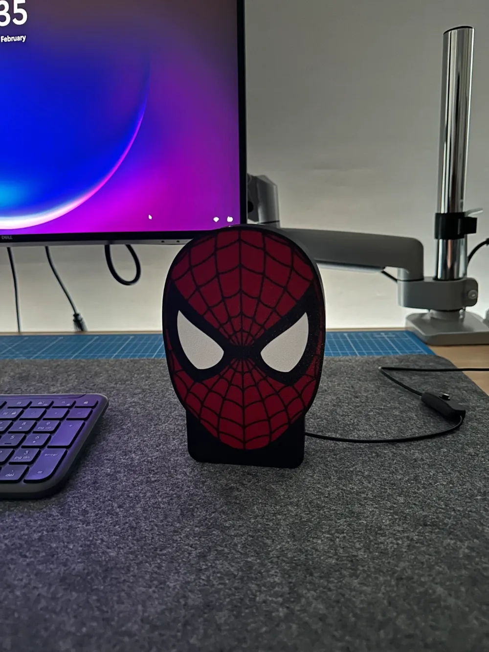 Spiderman Lightbox for Desk - Free 3D Print Model - MakerWorld