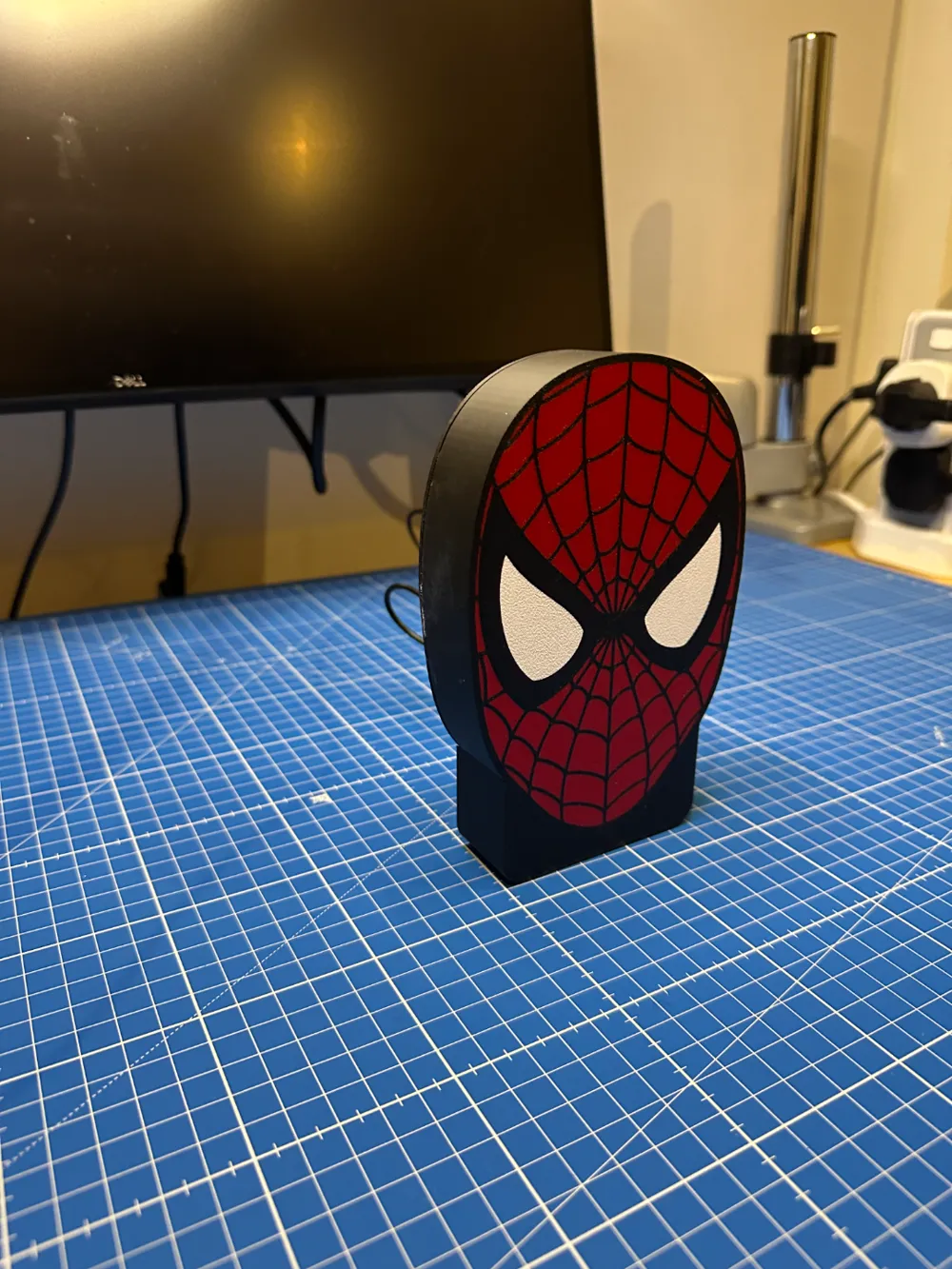Spiderman Lightbox for Desk - Free 3D Print Model - MakerWorld