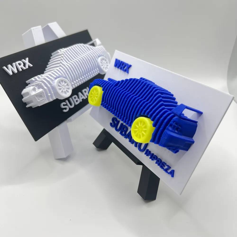 Layered Sculpture Subaru Impreza WRX by Teocin - MakerWorld