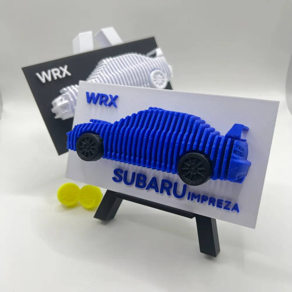 Layered Sculpture Subaru Impreza WRX by Teocin - MakerWorld