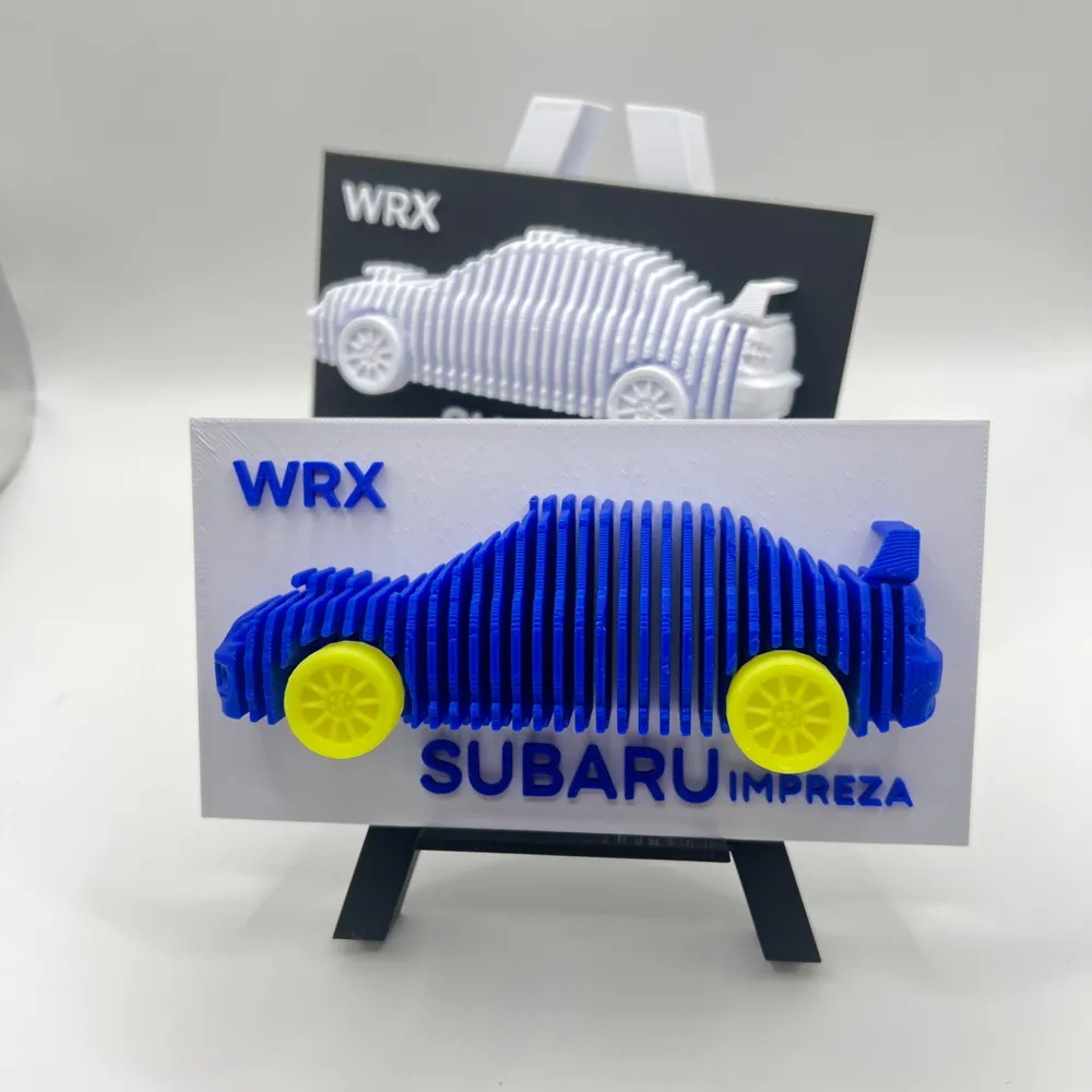 Layered Sculpture Subaru Impreza WRX by Teocin MakerWorld: Download ...