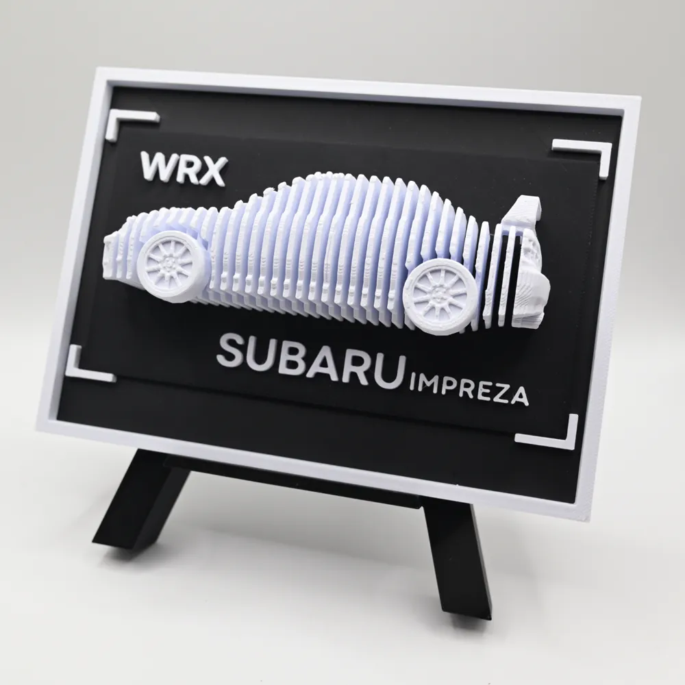 Layered Sculpture Subaru Impreza WRX by Teocin MakerWorld: Download ...