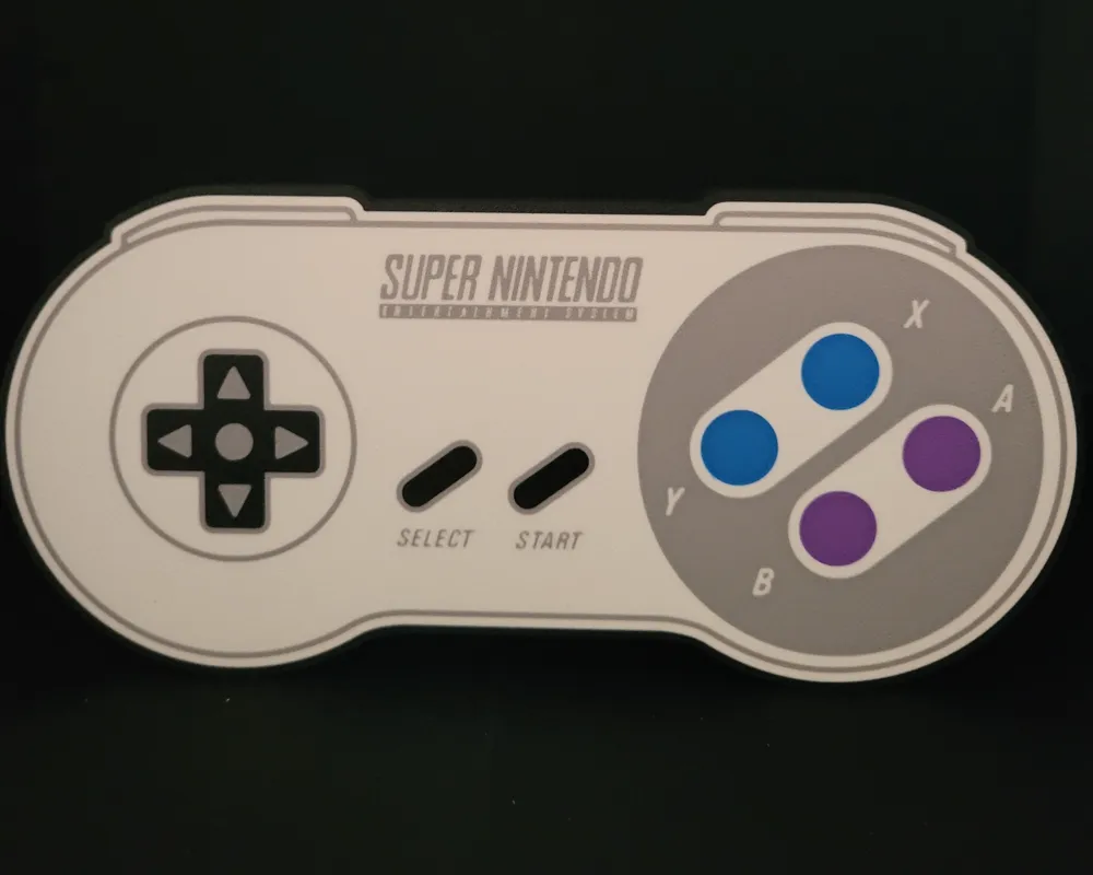 SNES Controller Lightbox by 3D Geek - MakerWorld
