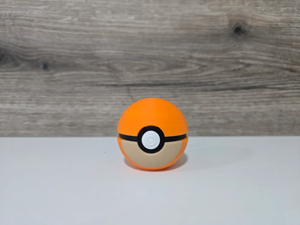 #0004 Charmander Pokeball - Multiparts AMS / noAMS - Free 3D Print ...