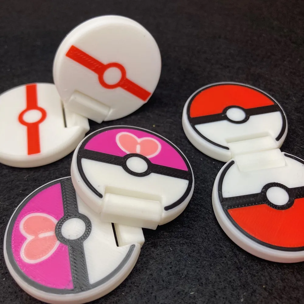 Pokeball Slider + Flip Fidgets (Quick