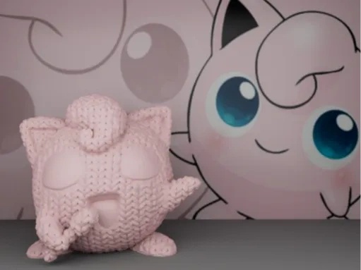 Pokemon-Winter Limited Knit Jigglypuff by 贾维斯 MakerWorld: Download Free ...