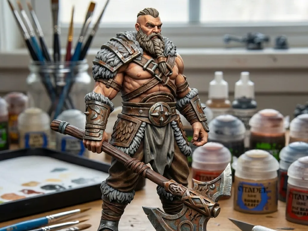 Bárbaro 50mm - Modelo de impresión 3D gratuito - MakerWorld