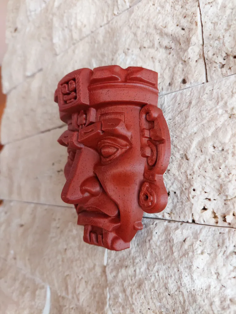 Mayan Face Sculpture –Ancient Inspired 3D Print v3 by ovitek ...