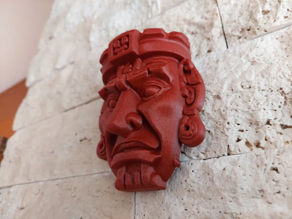 Mayan Face Sculpture –Ancient Inspired 3D Print v3 by ovitek ...