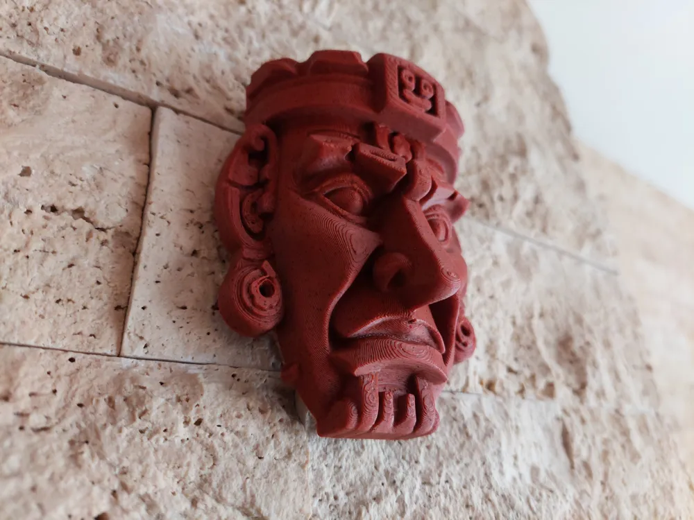 Mayan Face Sculpture –Ancient Inspired 3D Print v3 by ovitek ...
