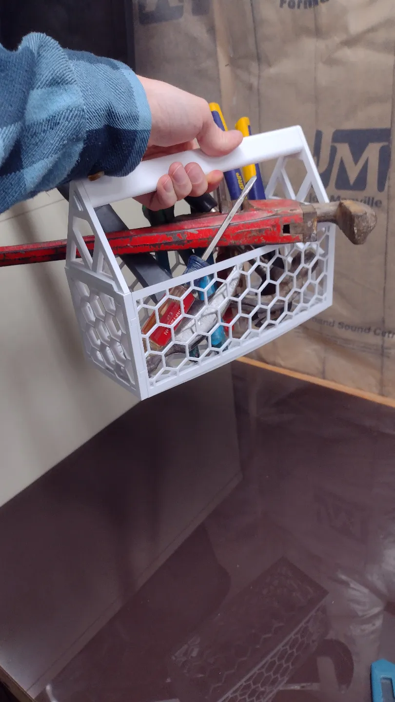 Modular Storage Tote with Optional Handle by Meeps MakerWorld: Download ...