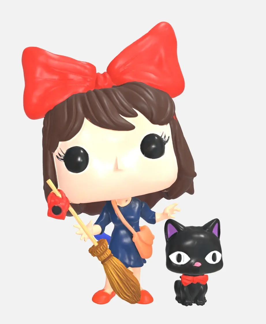 Kiki and Jiji – Kiki’s Delivery Service - Ghibli - Free 3D Print Model ...