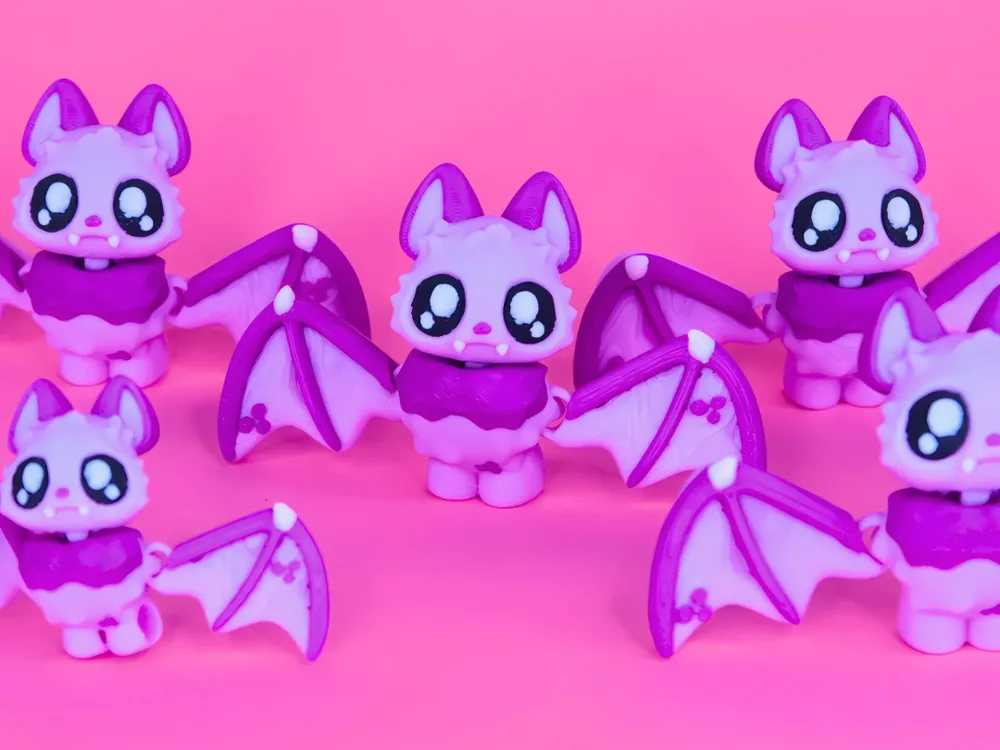 Free Flexi Cute Halloween Bat Fidget - Free 3D Print Model - MakerWorld