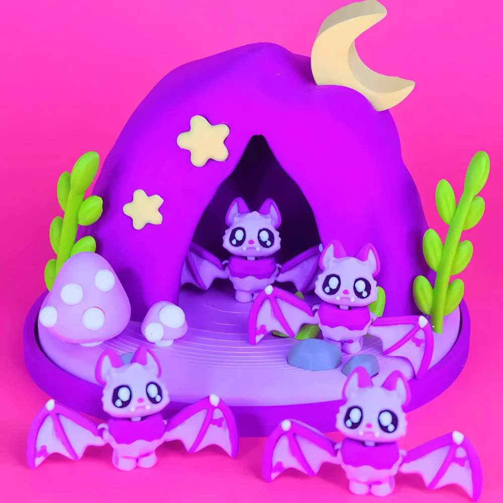 Free Flexi Cute Halloween Bat Fidget - Free 3D Print Model - MakerWorld