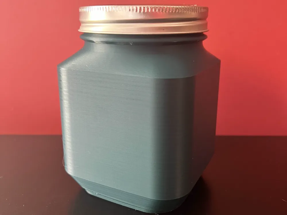 Wide Mouth Square Mason Jar by RexVagabond MakerWorld: Download Free 3D Models