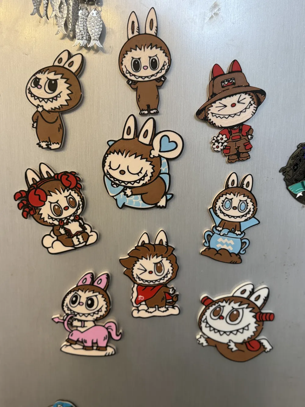 Labubu Refrigerator Magnets by user_2091588316 MakerWorld: Download ...