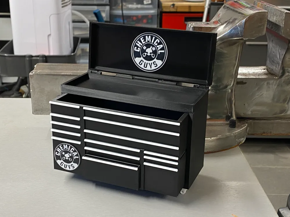 Chemical Guys Tool Box chest Wagon desktop display Remixed by Mrtk1970 - MakerWorld
