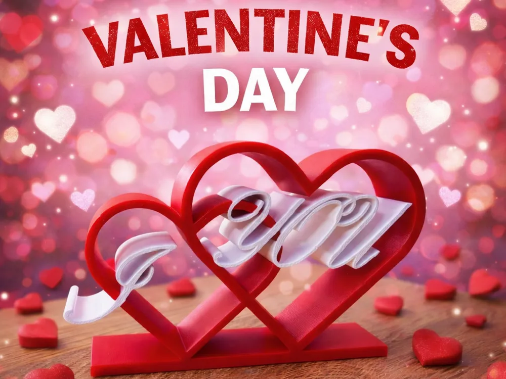 I LOVE YOU - Valentines Day - Free 3D Print Model - MakerWorld