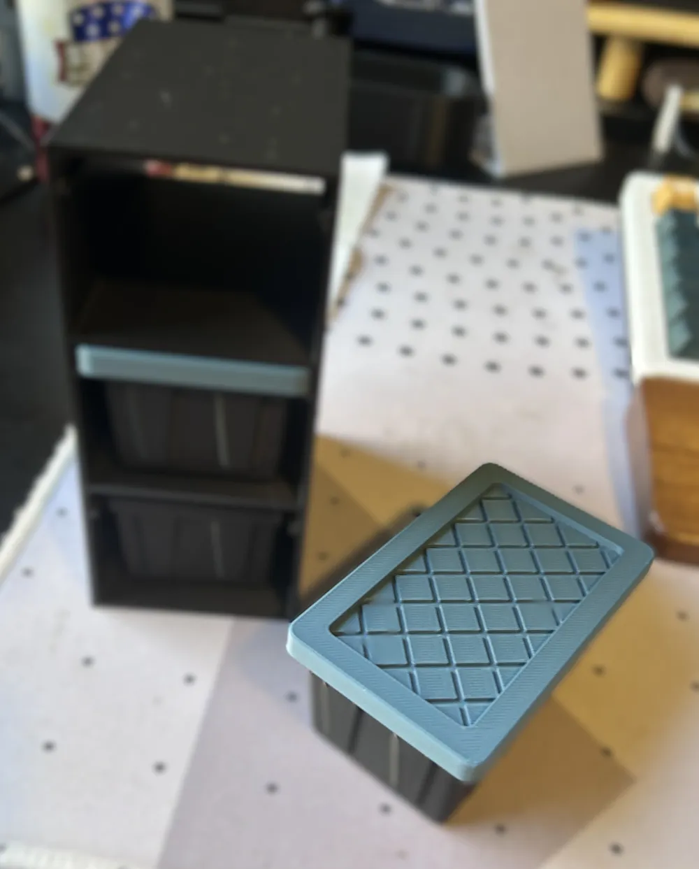 Mini HDx Tote Bins and Storage Rack by melissaday MakerWorld: Download ...