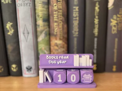 Books read counter - Free 3D Print Model - MakerWorld