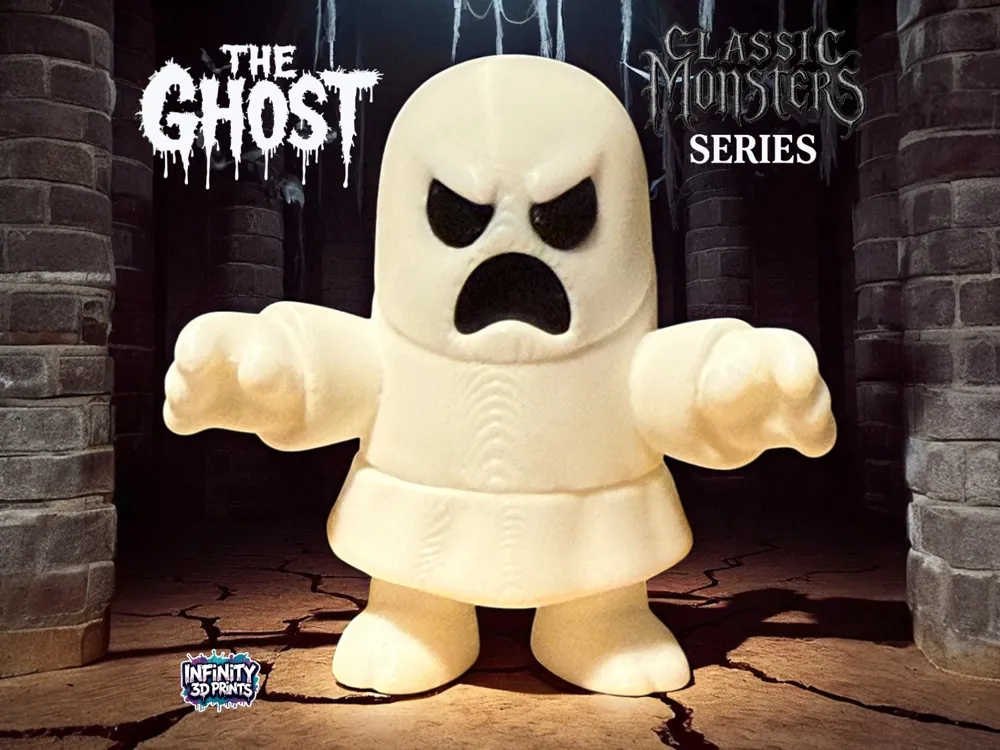 THE GHOST - MINI FLEXI - CLASSIC MONSTER SERIES - Free 3D Print Model ...