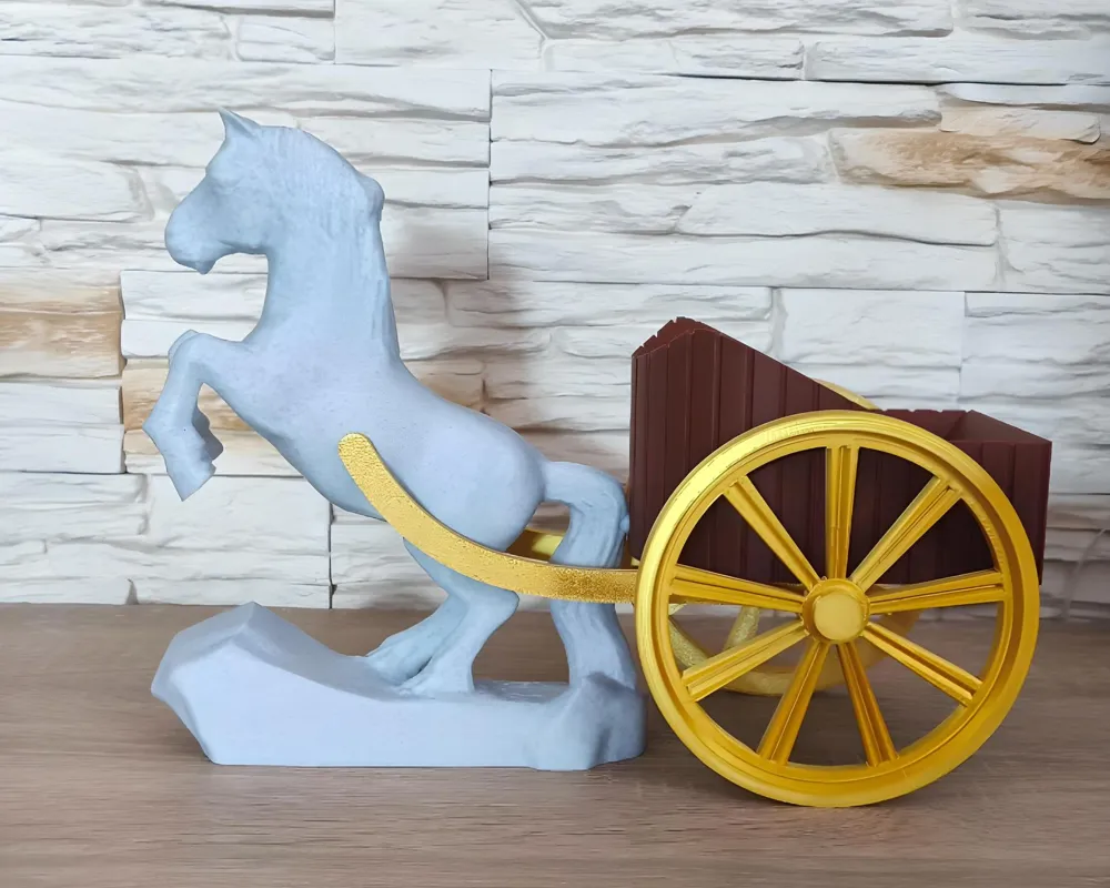 Wine Bottle Holder Chariot by GregoriosJ MakerWorld: Download Free 3D ...