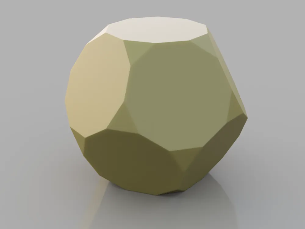 Low Poly Spheres: Truncated Dodechaderon Remixed by Adam L - MakerWorld