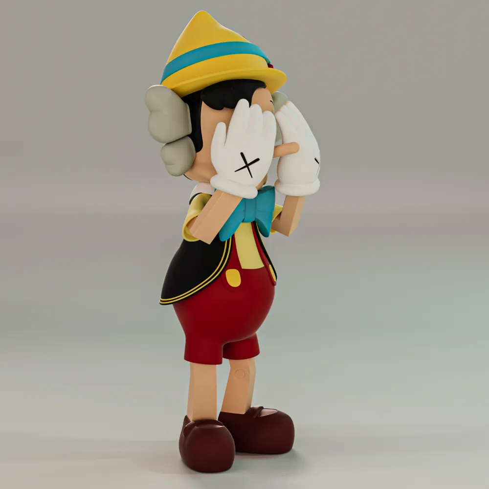 Kaws Pinocchio 55 and 28 cm by Treddigineer - MakerWorld