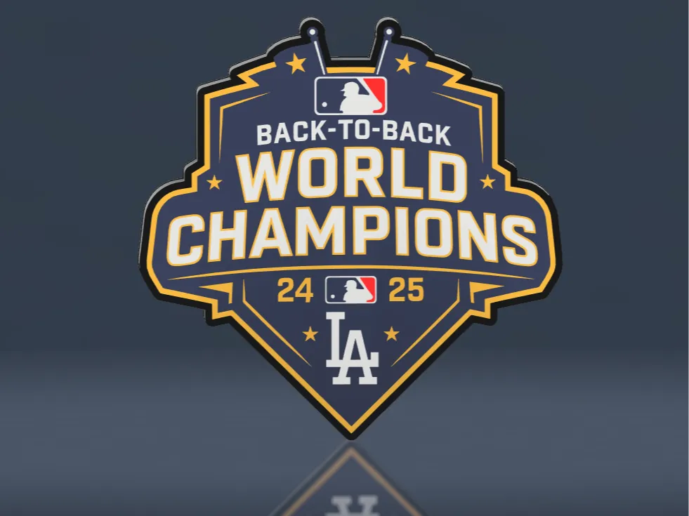 Lámpara LED LA Dodgers Bicampeones (Caja de luz) por NES 3D MakerWorld ...