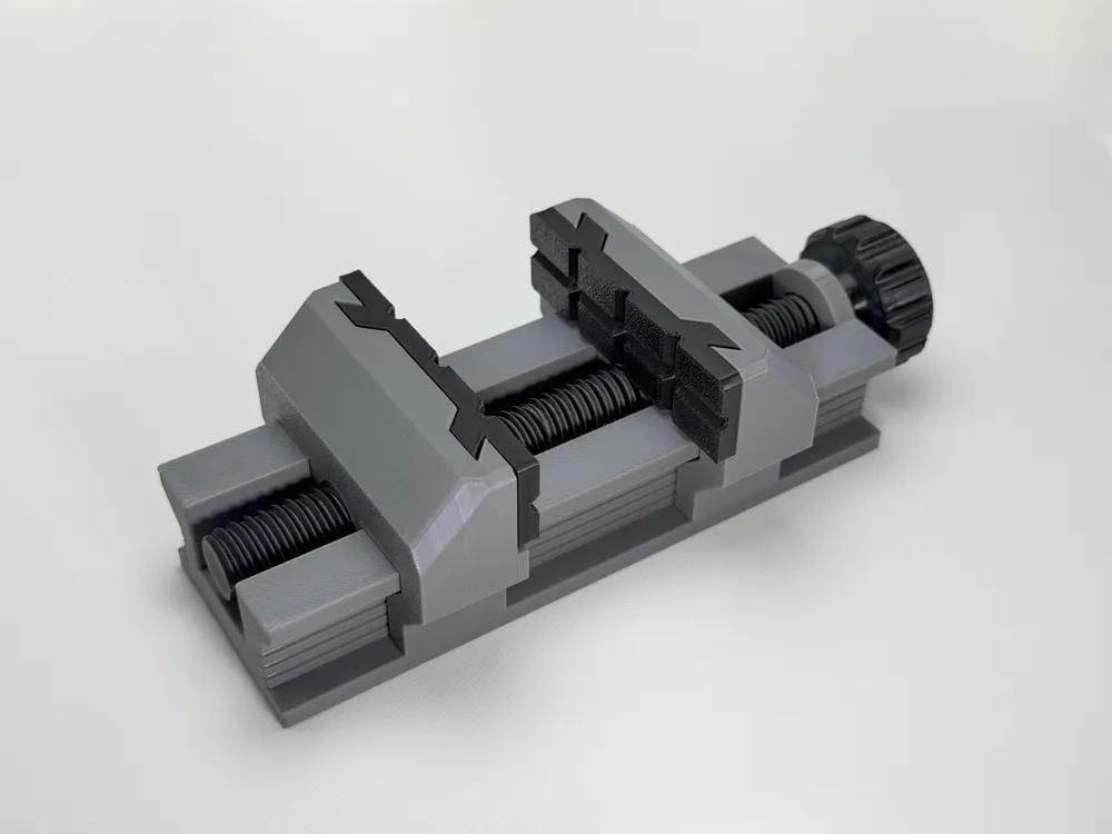 Mini Bench Vise (with replaceable jaws) - Free 3D Print Model - MakerWorld