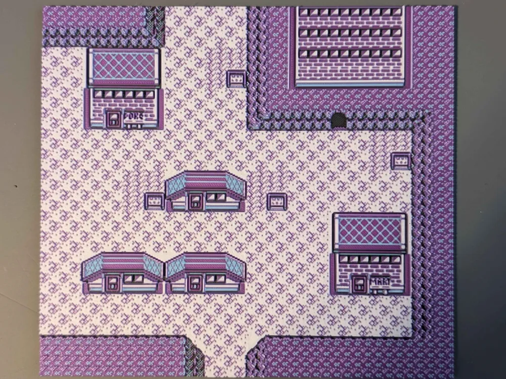 Lavender Town Hueforge 4 Color by Bowie Sensei - MakerWorld