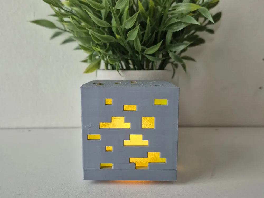 Minecraft ore lamp universal fit by Nismo3Dprint MakerWorld: Download ...