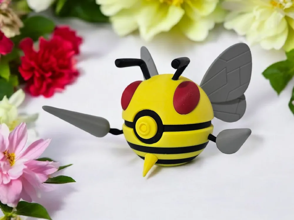 #0015 Beedrill Pokéball - Multiparts by 3D Girl MakerWorld: Download ...